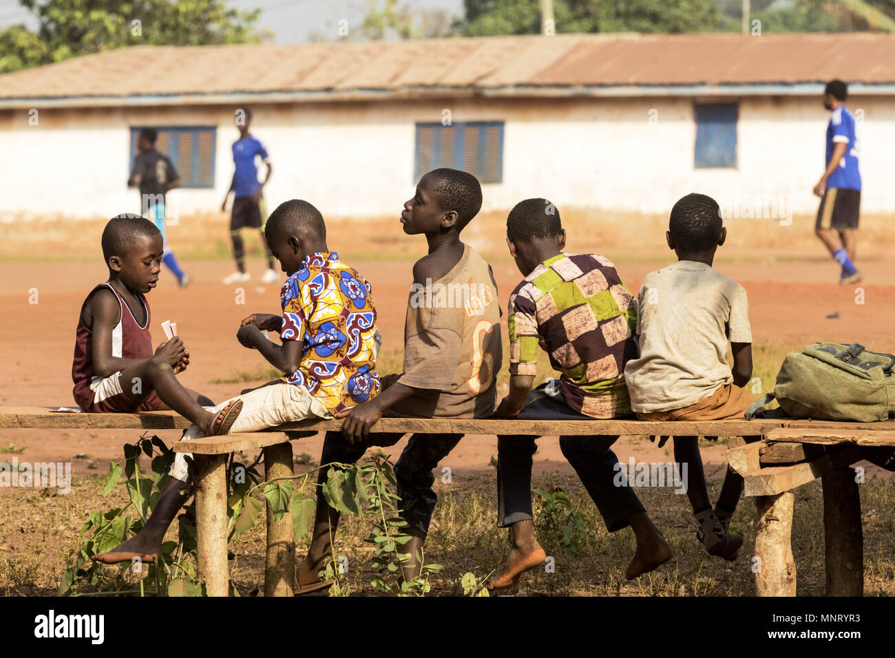 Ghanaian School Children Playing