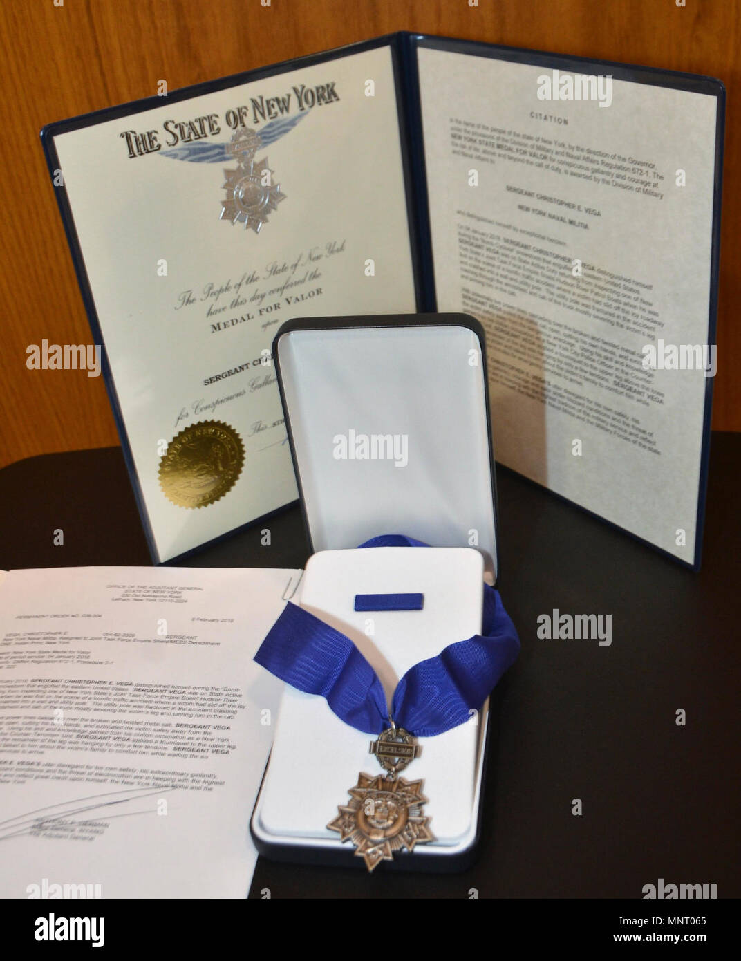 New York Naval Militia Sgt. Christopher Vega received this New York ...