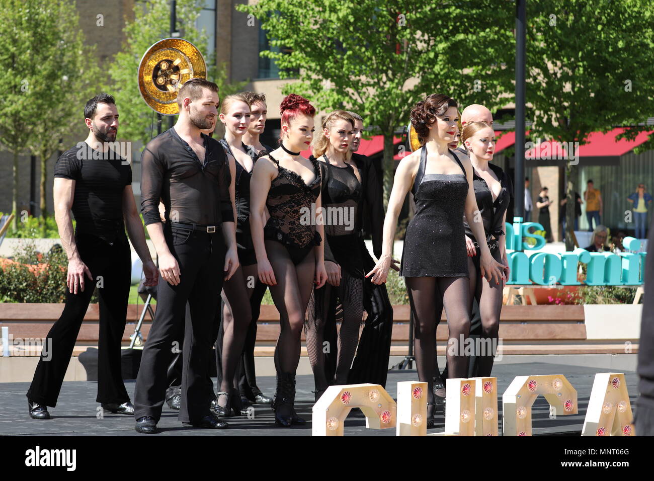 'This Morning' filming at the ITV studios Featuring: Cast of Chicago ...