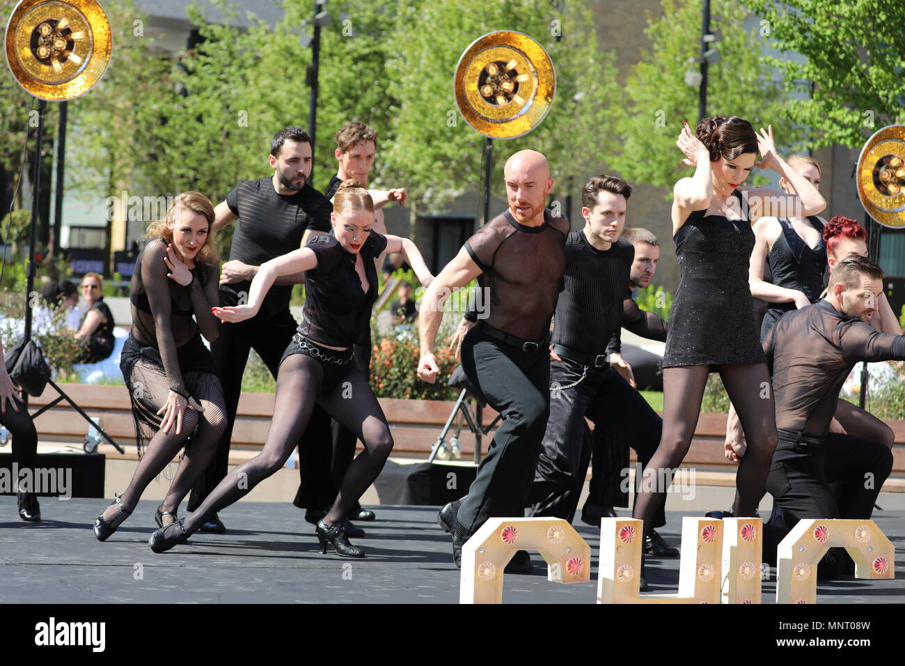 'This Morning' filming at the ITV studios Featuring: Cast of Chicago ...