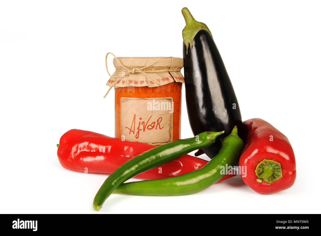 Ajvar, a delicious roasted red pepper and eggplant dish. Serbian and ...