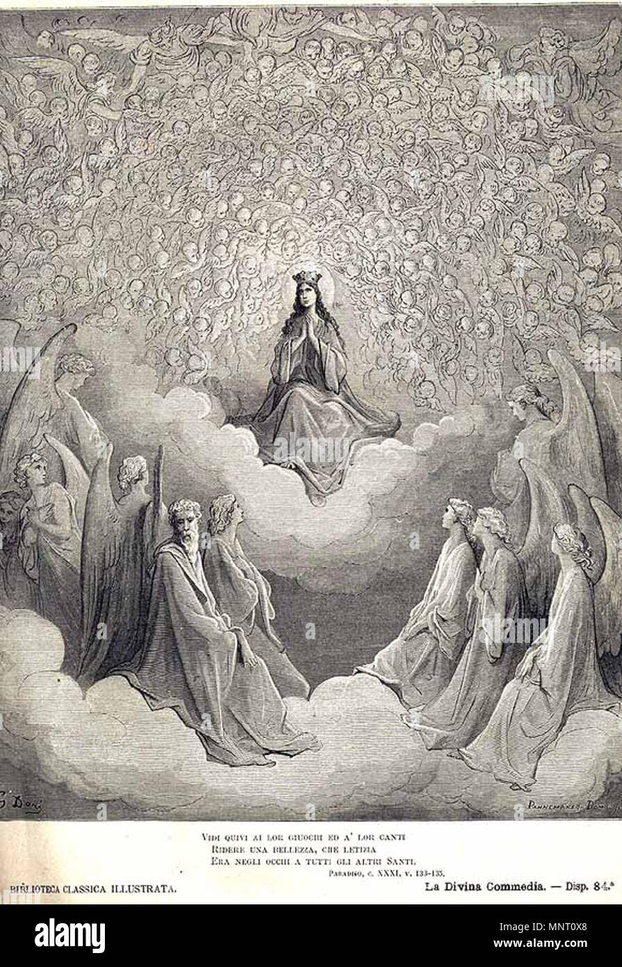 . Paradiso by Dante Alighieri Illustration 959 Par 31 madonna Stock ...