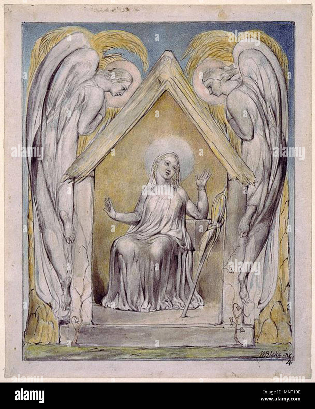 . Watercolor Illustration to Milton's Comus by William Blake . between ...