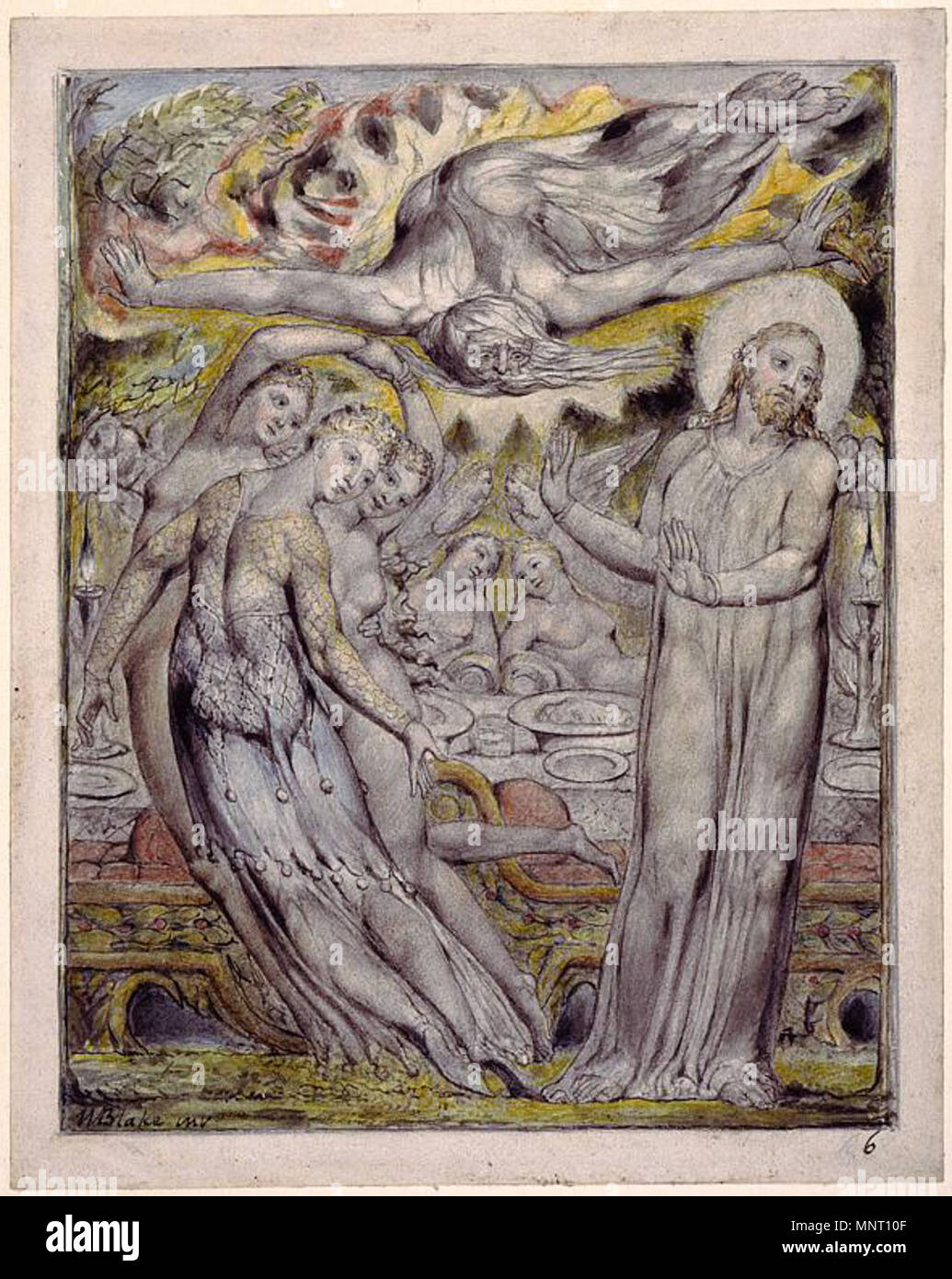 . Watercolor Illustration to Milton's Comus by William Blake . between ...