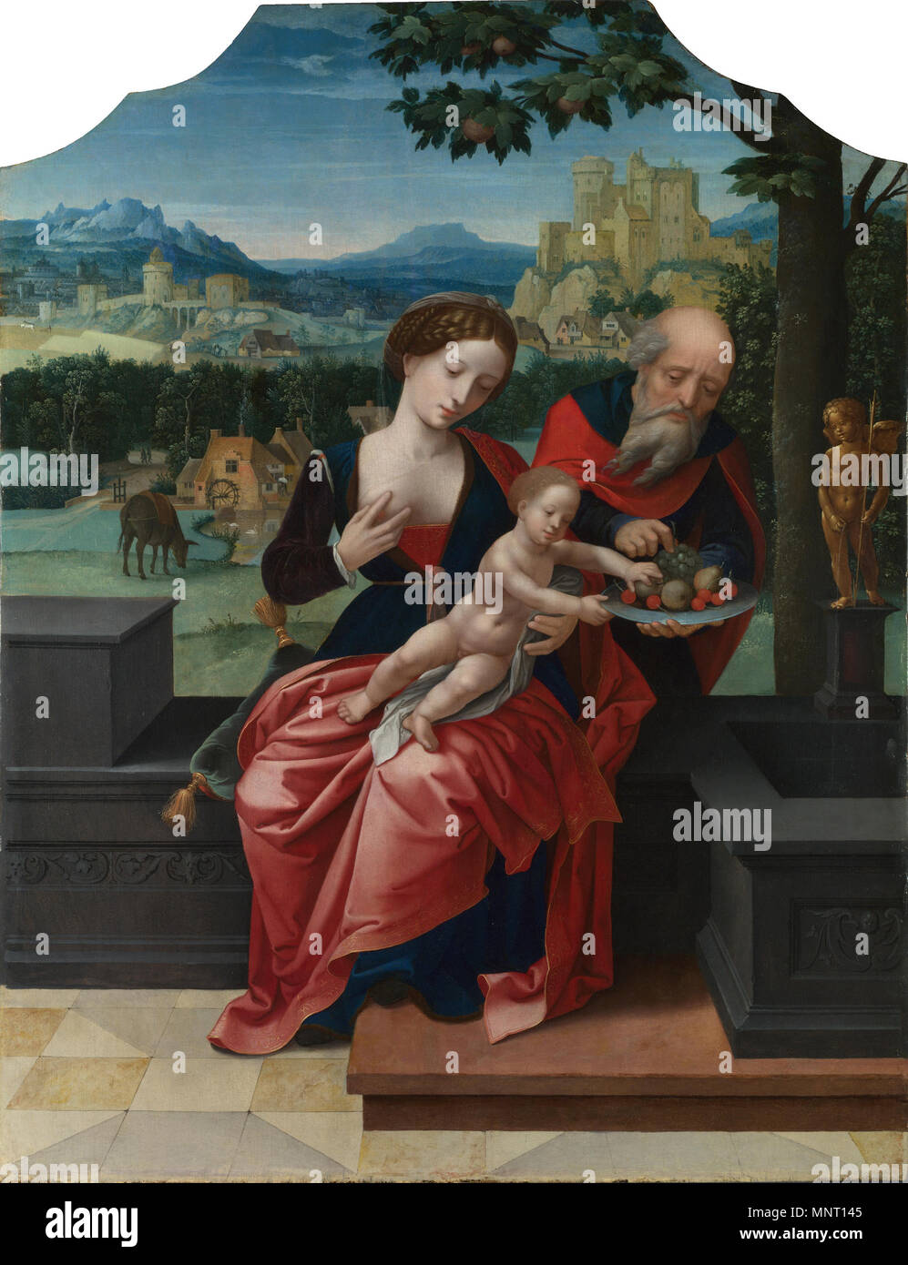 The Rest on The Flight into Egypt circa 1525-1550. 871 Master of the Female Half-Lengths - Rest ...