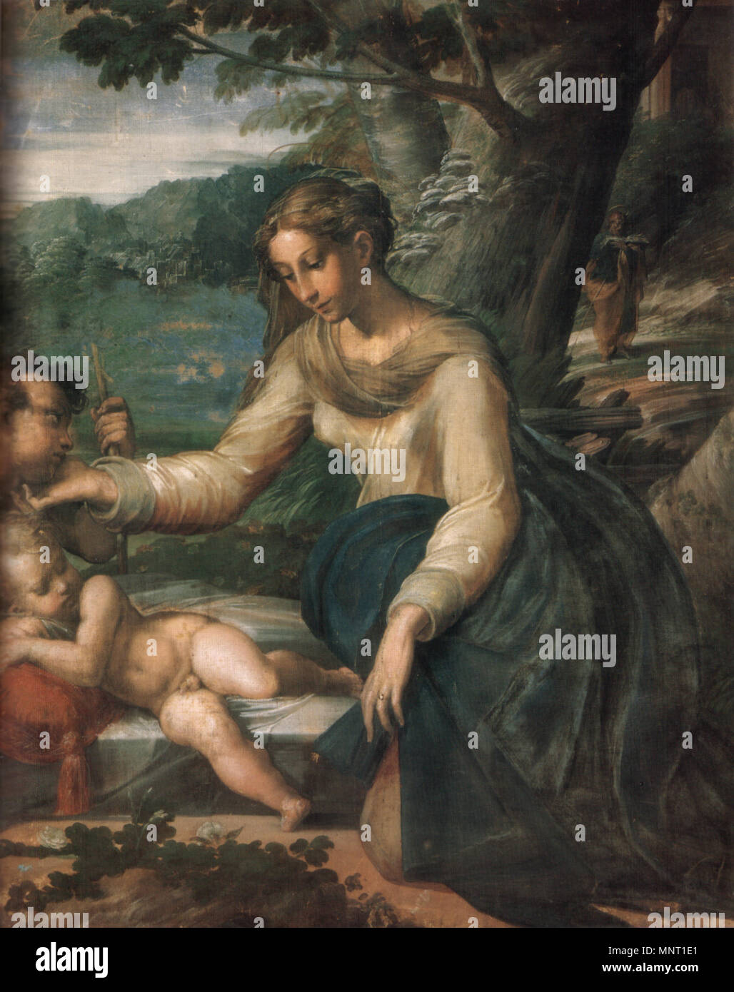 The Holy Family with St. John . Italiano: Considerata fra le opere più ...
