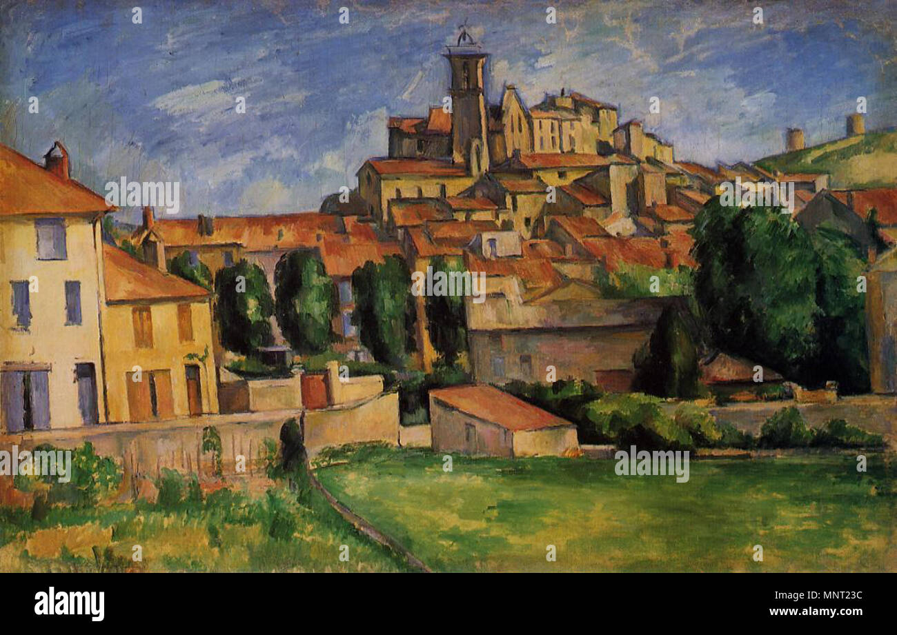 French: Gardanne (vue horizontale) 1885-86. 964 Paul Cezanne Gardanne ...