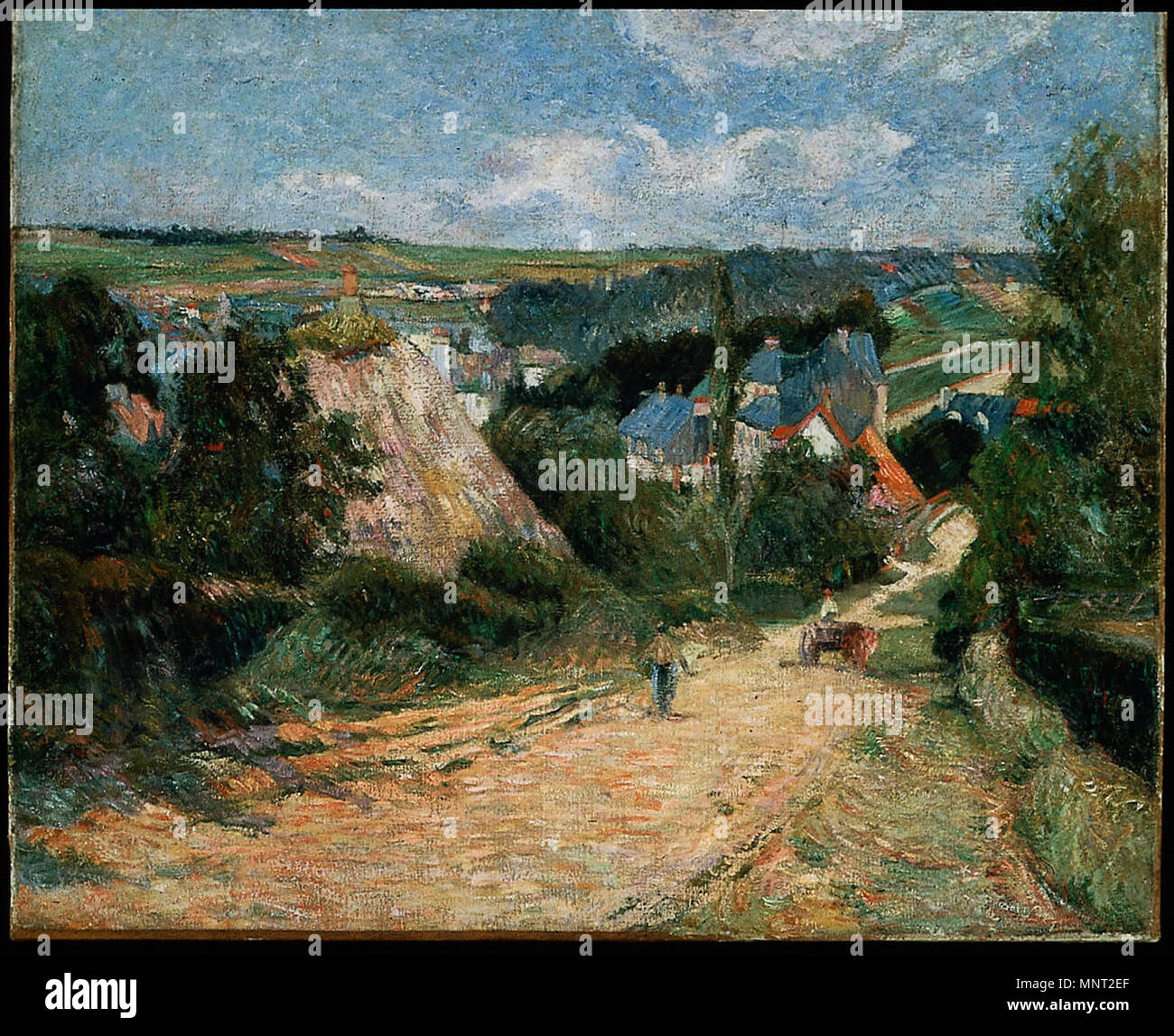 Français : Entrance to the Village of Osny 1882-83. 965 Paul Gauguin ...