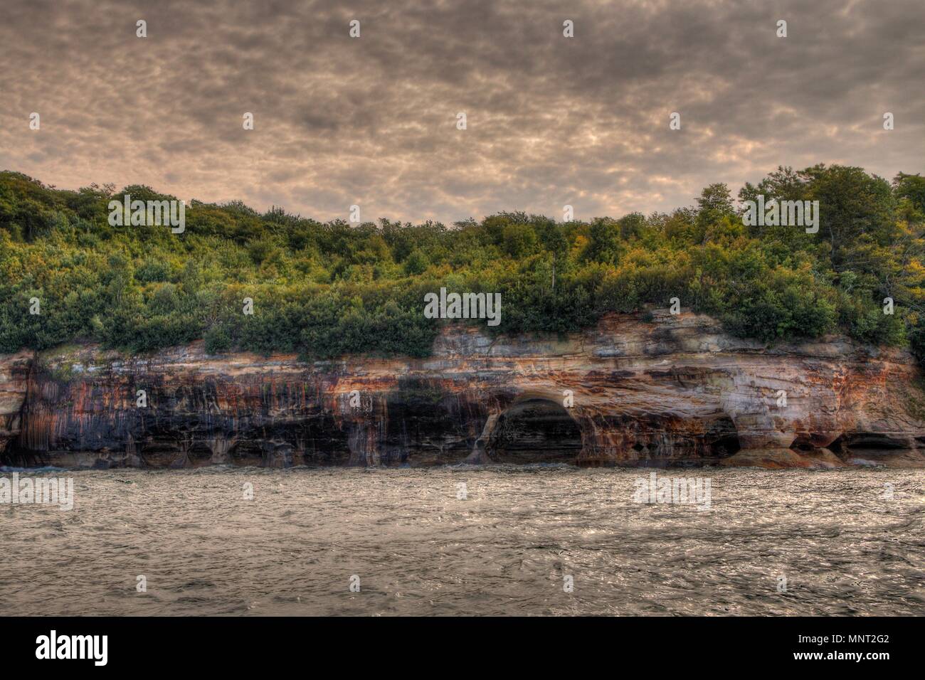 The Painted Rocks National Lakeshore in Upper Michigan has a wide ...