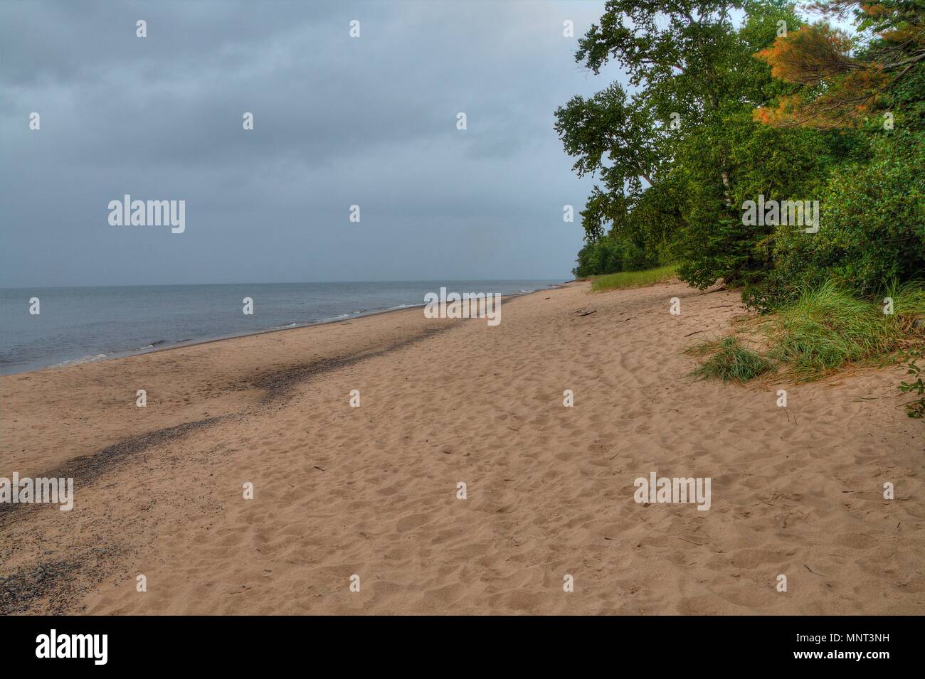 The Painted Rocks National Lakeshore in Upper Michigan has a wide ...
