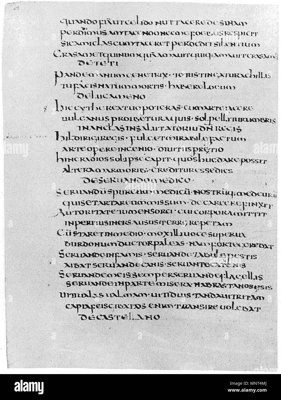 . English: The 5th (and last) text page of the Pervigilium Veneris in ...