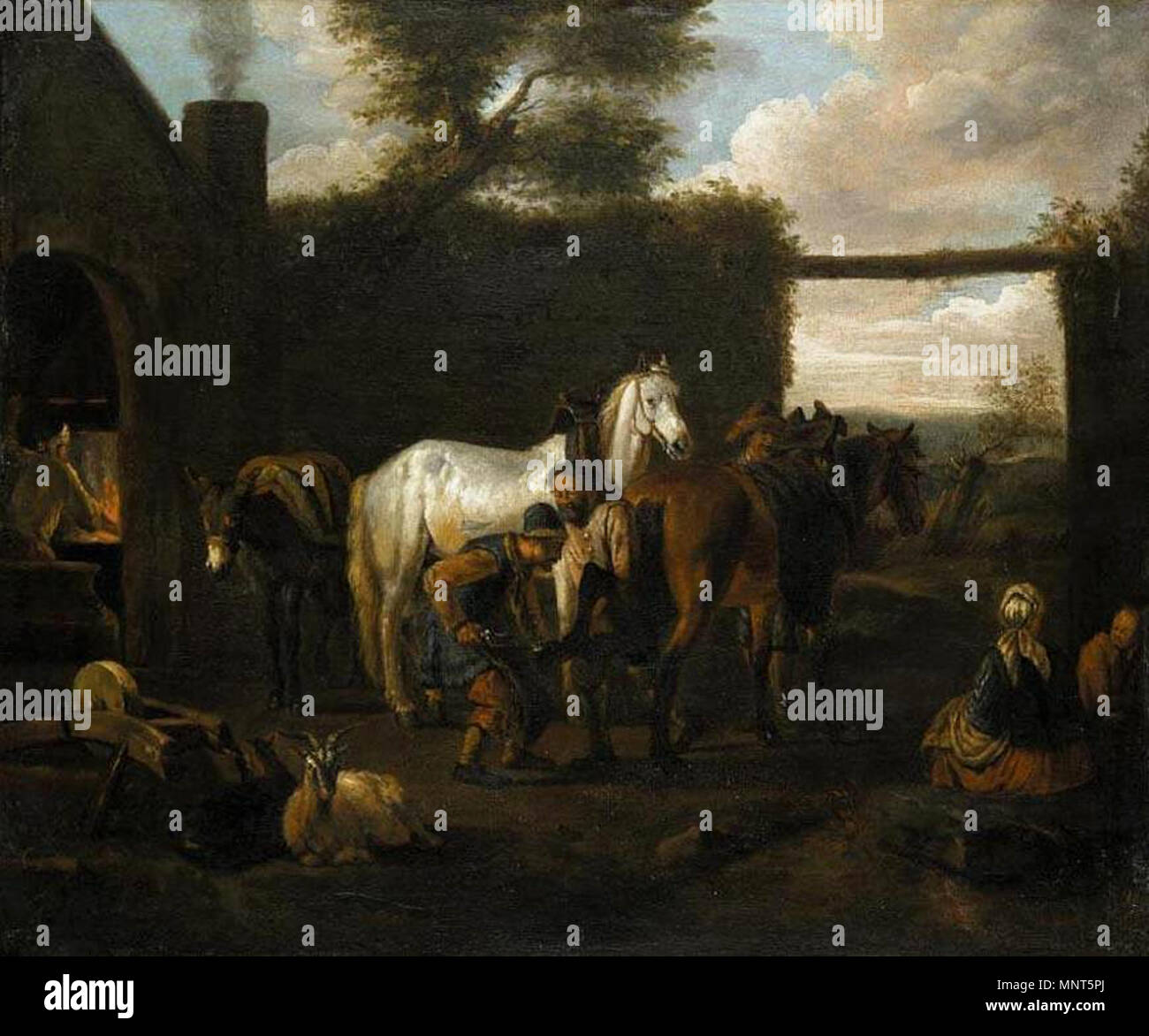 At the Forge second half of 17th century. 978 Peter van Bloemen - At ...