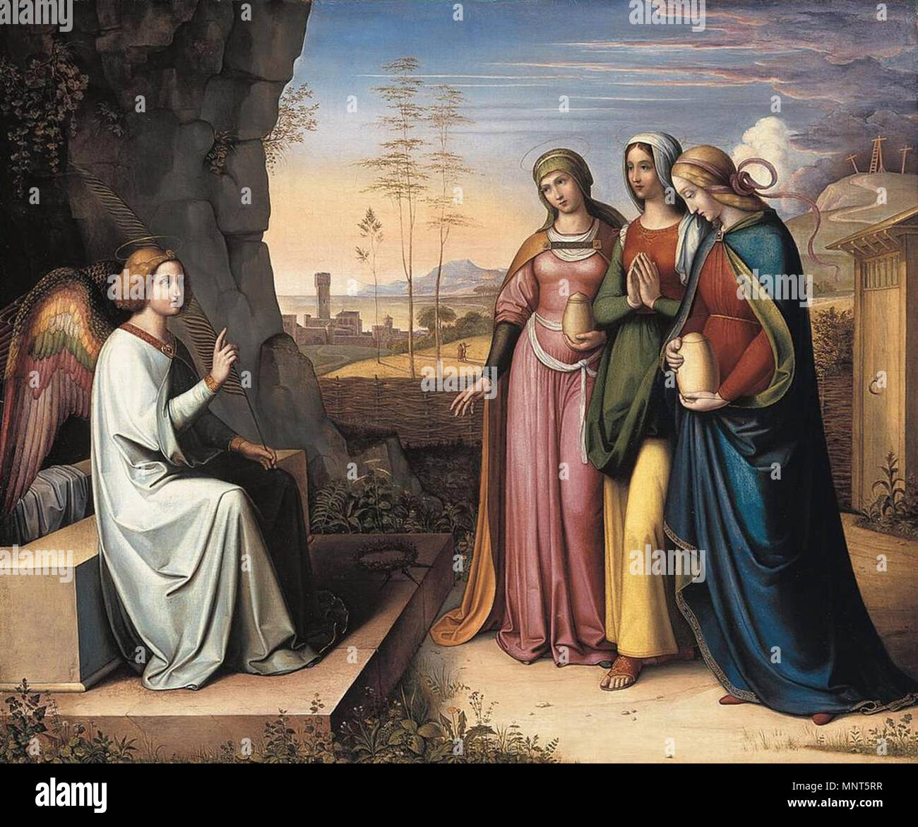 English: The Three Marys at the Tomb between 1815 and 1822. 978 Peter von Cornelius - The Three ...