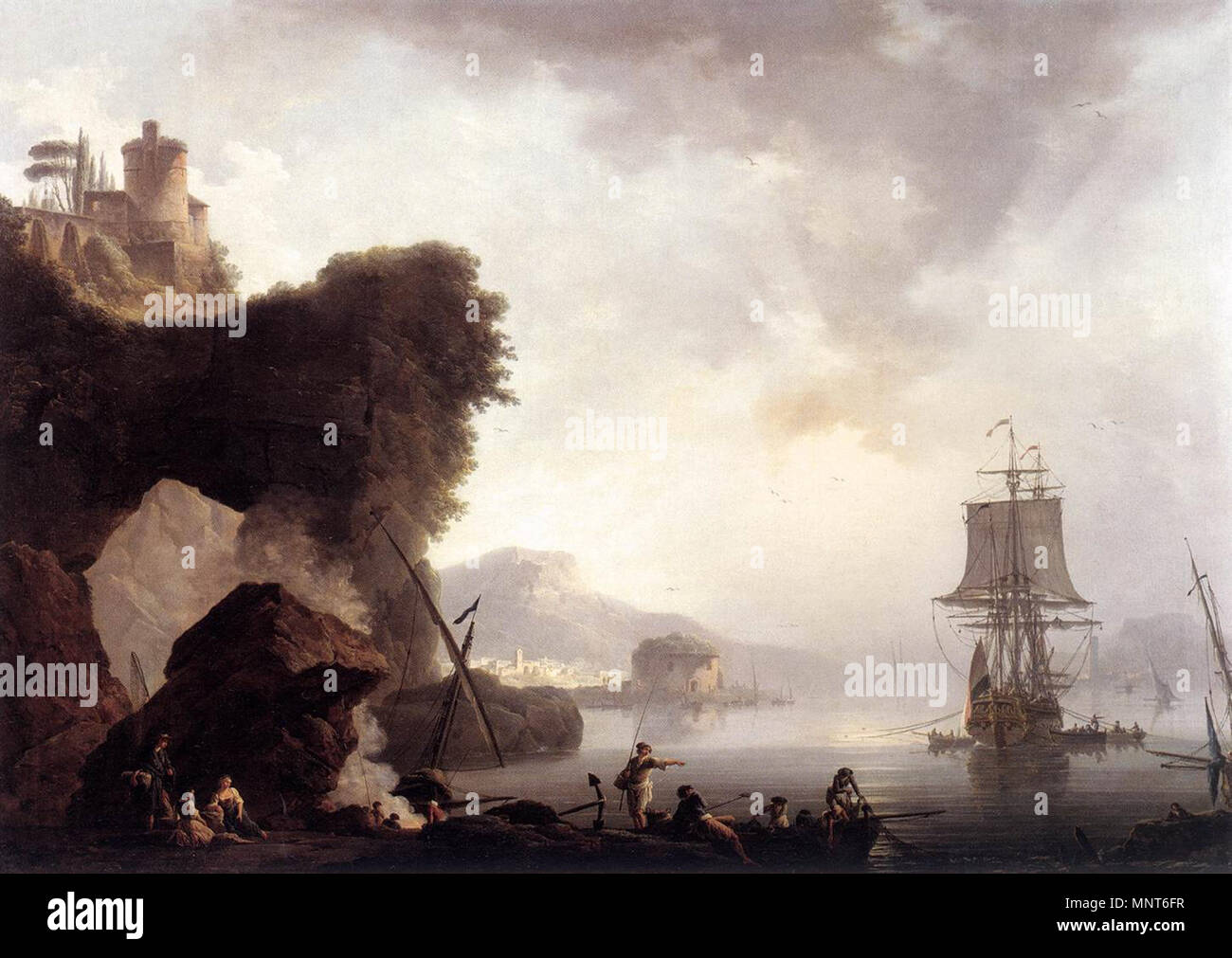 Seascape with Sunset second half of 18th century. 982 Philipp Jakob ...