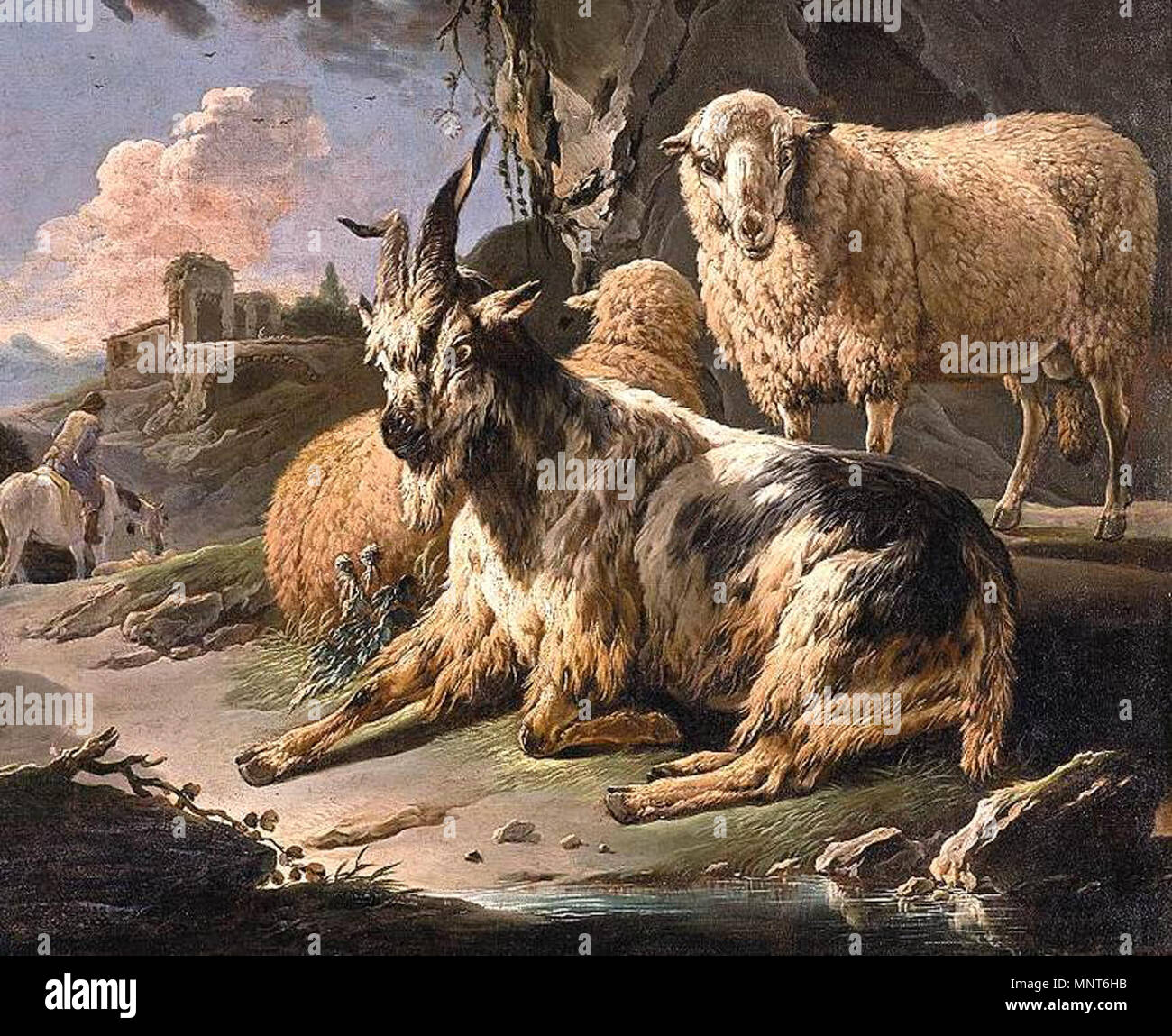 Italianate Landscape with a Goat and Sheep first half of 17th century ...