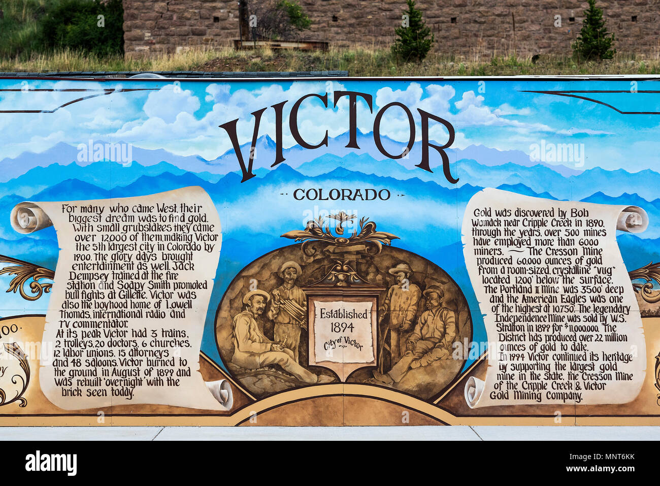Gold mining mural hi-res stock photography and images - Alamy