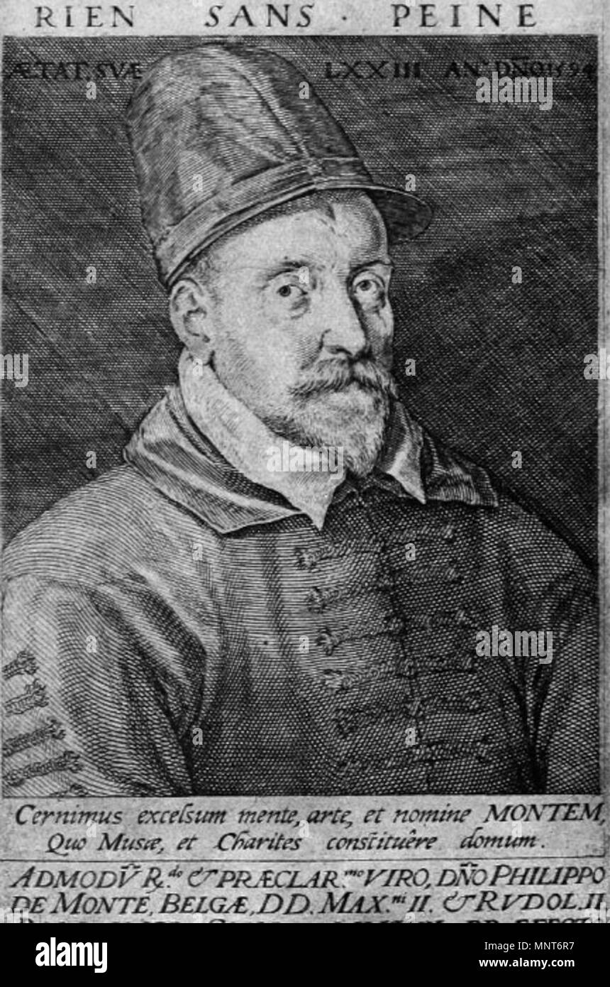 . English: Portrait of the Flemish Renaissance composer Philippe Monte ...