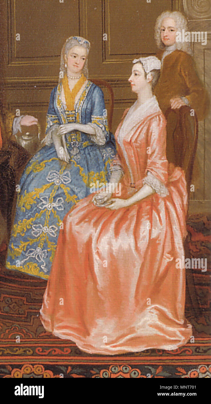 . A Tea Party at Lord Harrington's (detail) . 1730. C. Phillips 983 ...