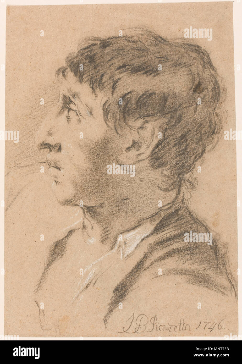 Español: Cabeza de joven Italiano: Testa di giovane English: Head of a ...