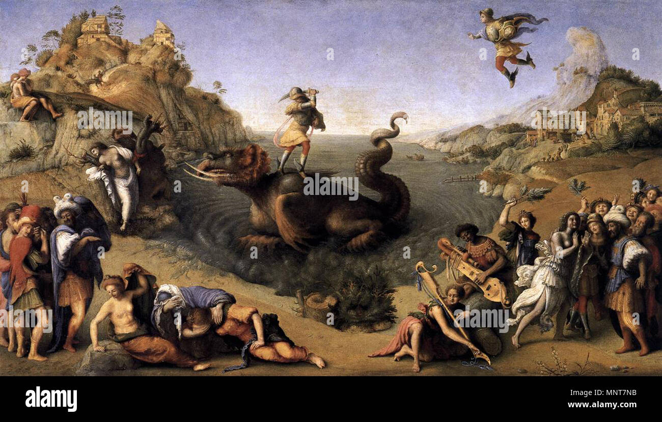 Italian: Andromeda liberata da Perseo Perseus Frees Andromeda circa ...