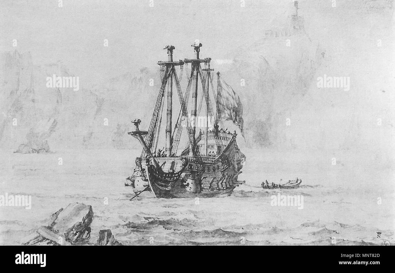 Navigation before a Promontory 1680s. 988 Pierre Puget - Navigation ...