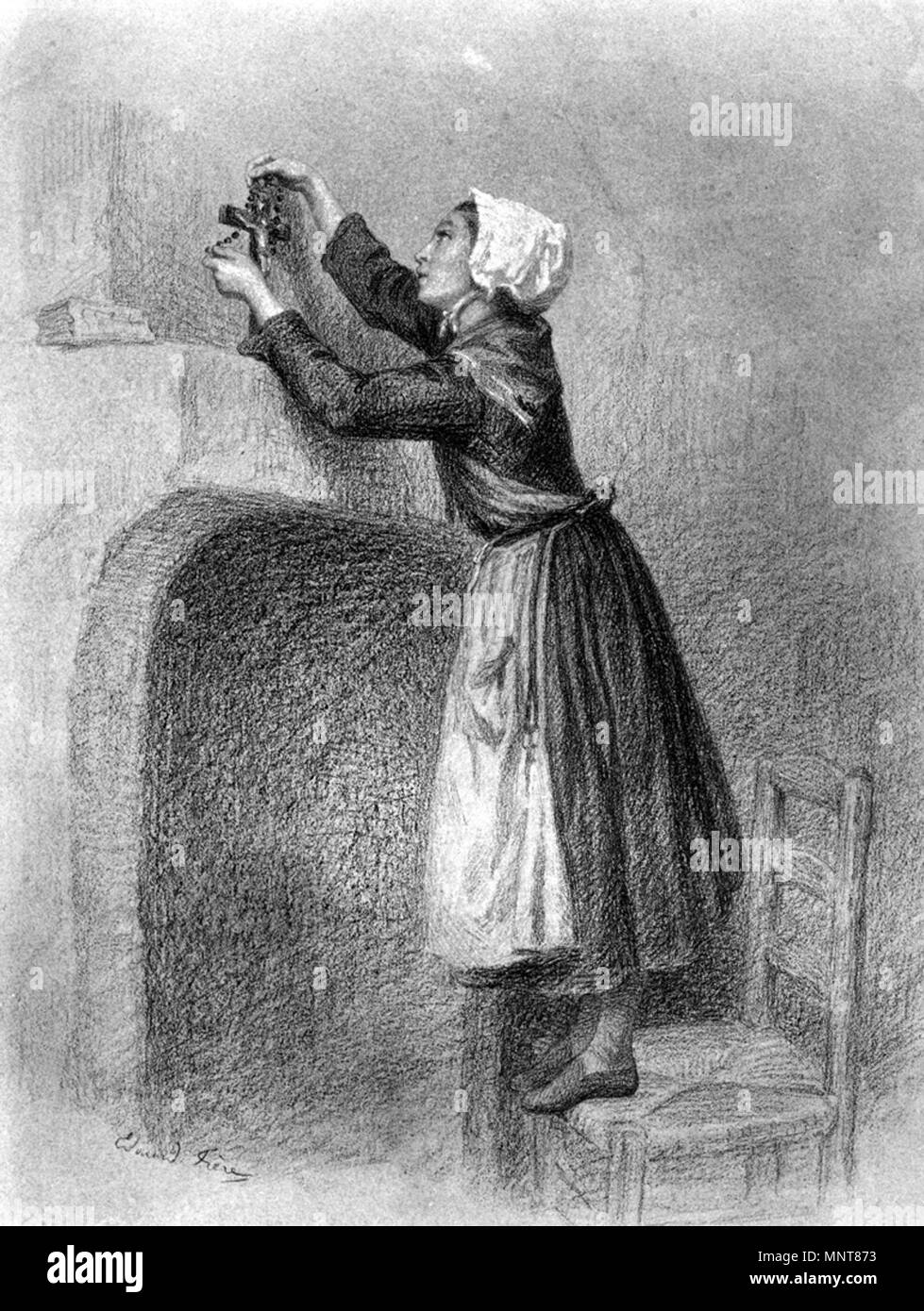 Peasant girl drawing hi-res stock photography and images - Alamy