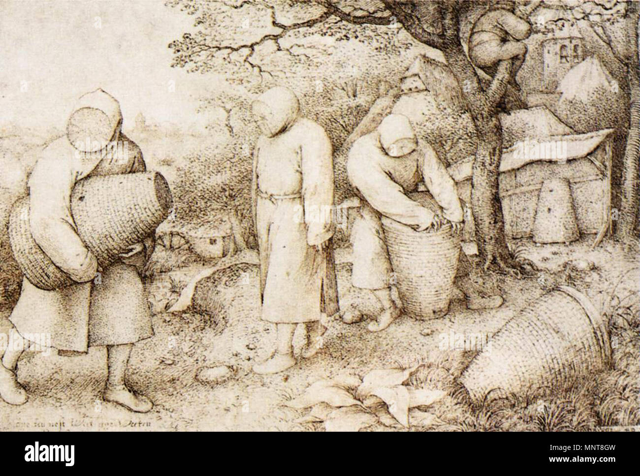 The Beekeepers and the Birdnester circa 1568. 990 Pieter Bruegel the ...