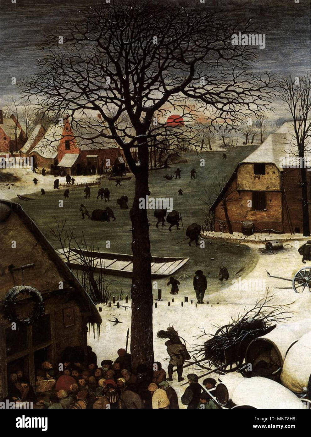 The Census at Bethlehem (detail) 1566. 990 Pieter Bruegel the Elder ...