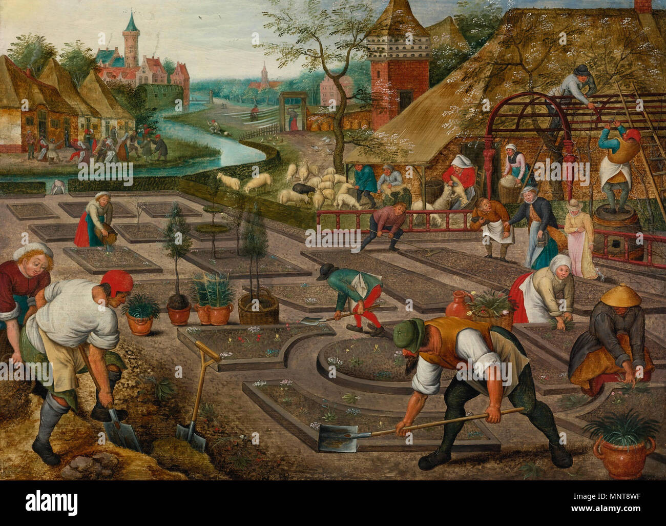 Spring . 991 Pieter Brueghel the Younger, Spring, oil on panel, Sotheby ...