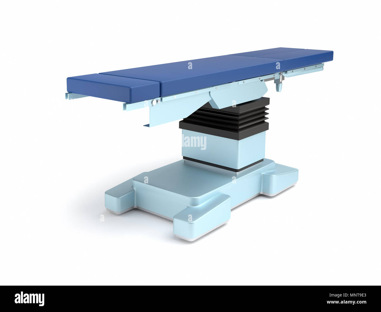 Modern operating table on white Stock Photo - Alamy