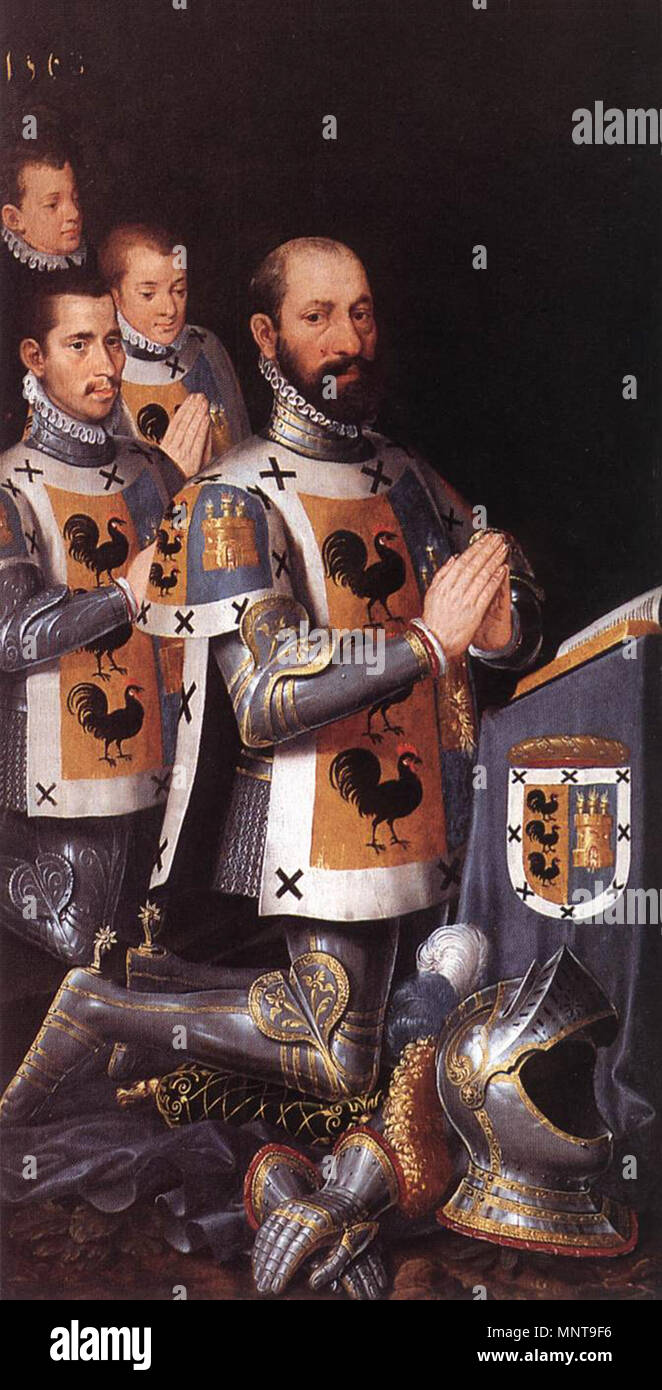 Portrait of Jan Lopez Gallo and His Three Sons 1568. 993 Pieter Pourbus - Portrait of Jan Lopez ...