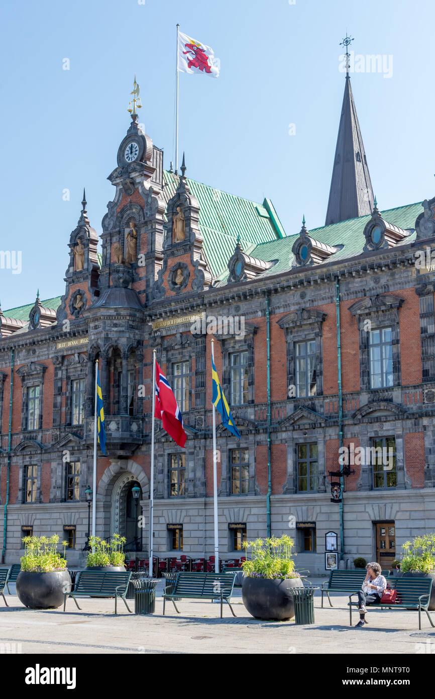 Swedish flags on facade building hi-res stock photography and images ...