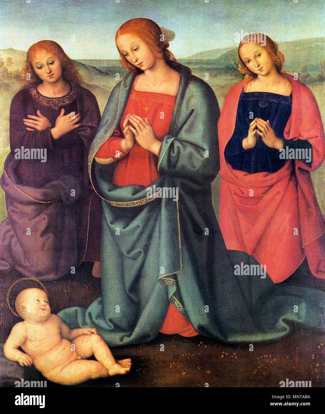 Madonna with Saints Adoring the Child 1503. 996 Pietro Perugino ...
