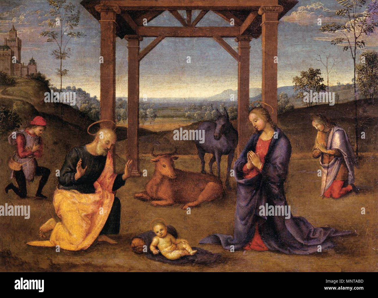 Pietro perugino the nativity hi-res stock photography and images - Alamy