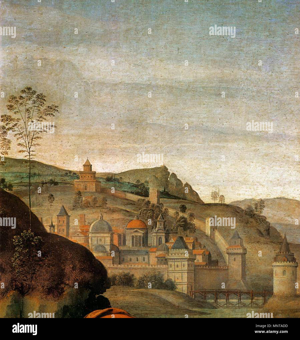 The Mourning of the Dead Christ (detail) 1495. 997 Pietro Perugino ...