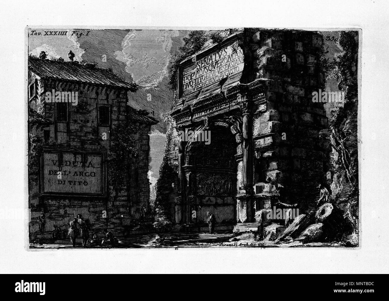 Titus arch Black and White Stock Photos & Images - Alamy