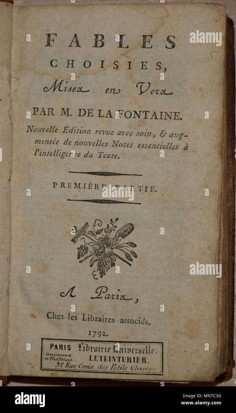 Fontaine Fables In English