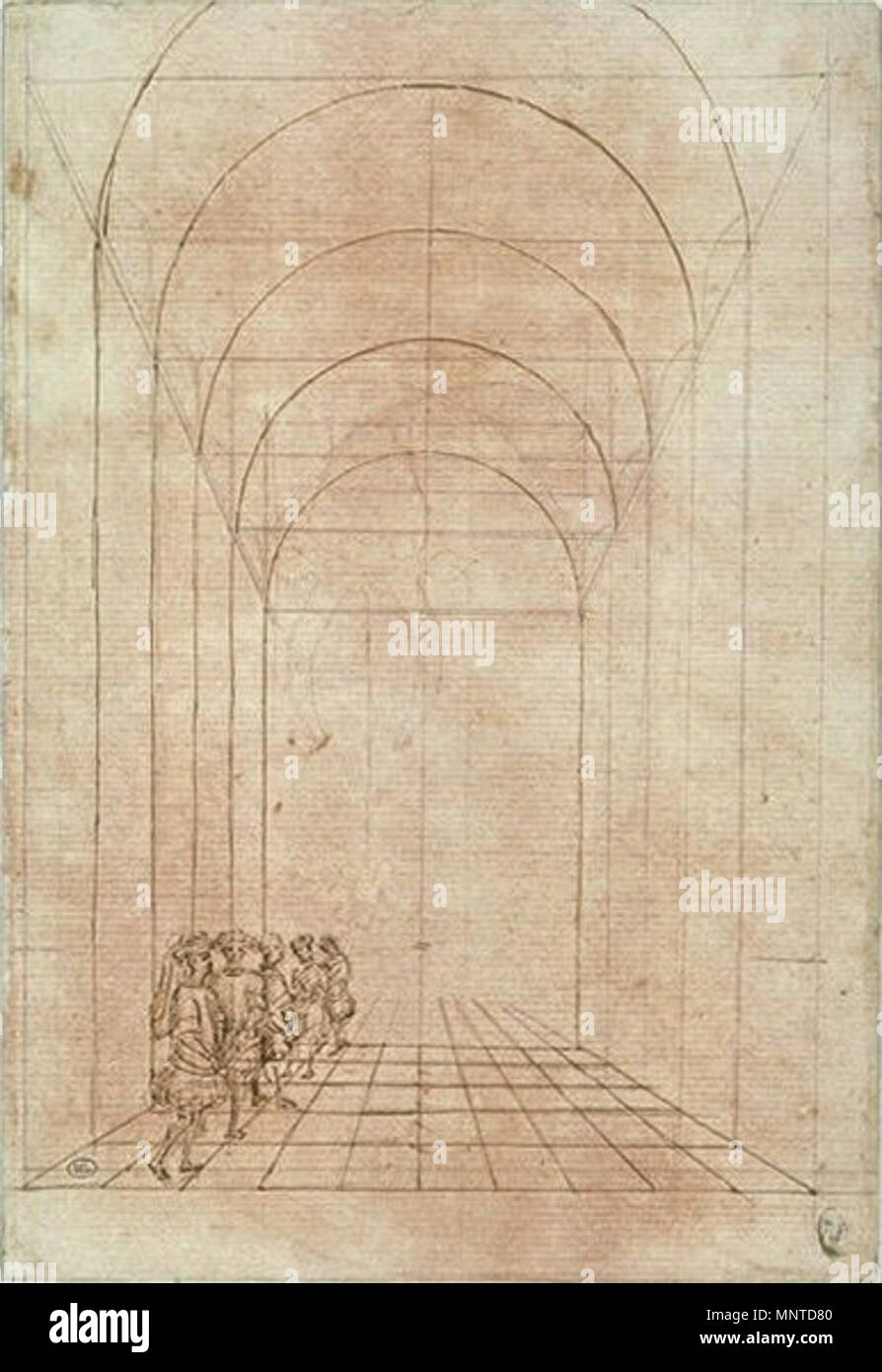 Français : Cinq hommes debout dans une architecture voutée en ...