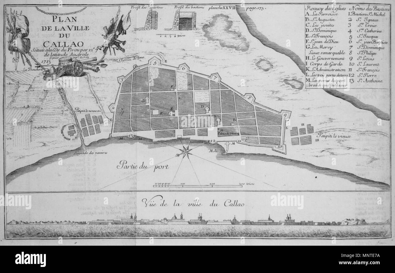 . Planche XXVII . 1717. Amédée Frézier (scan Jeffdelonge) 1009 Planche ...