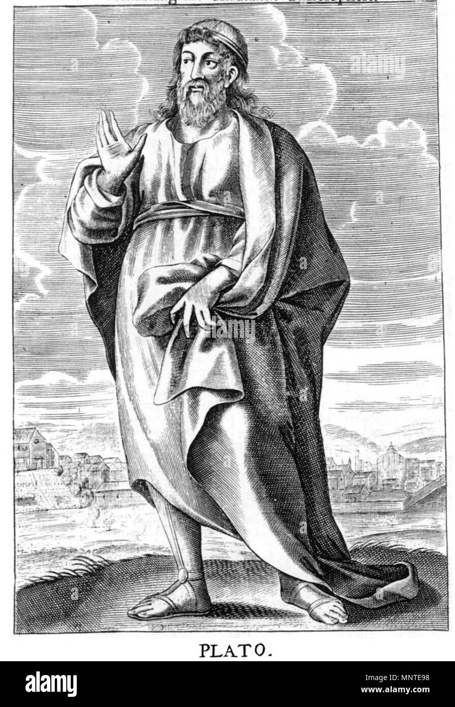 . English: Plato, ancient Greek philosopher. From Thomas Stanley, (1655 ...
