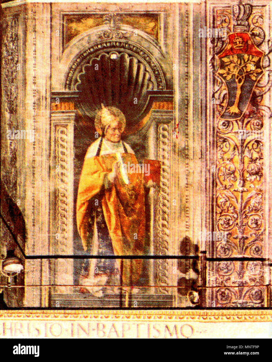 . English: Pope Alexander I, painted in the Gallery of the Popes ...