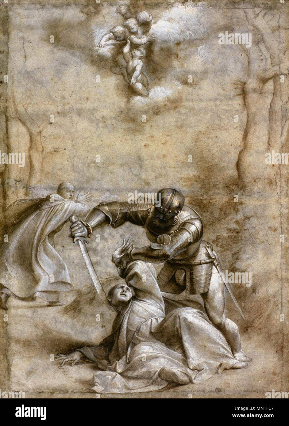 English: The Martyrdom of St Peter between 1526 and 1528. 1014 ...