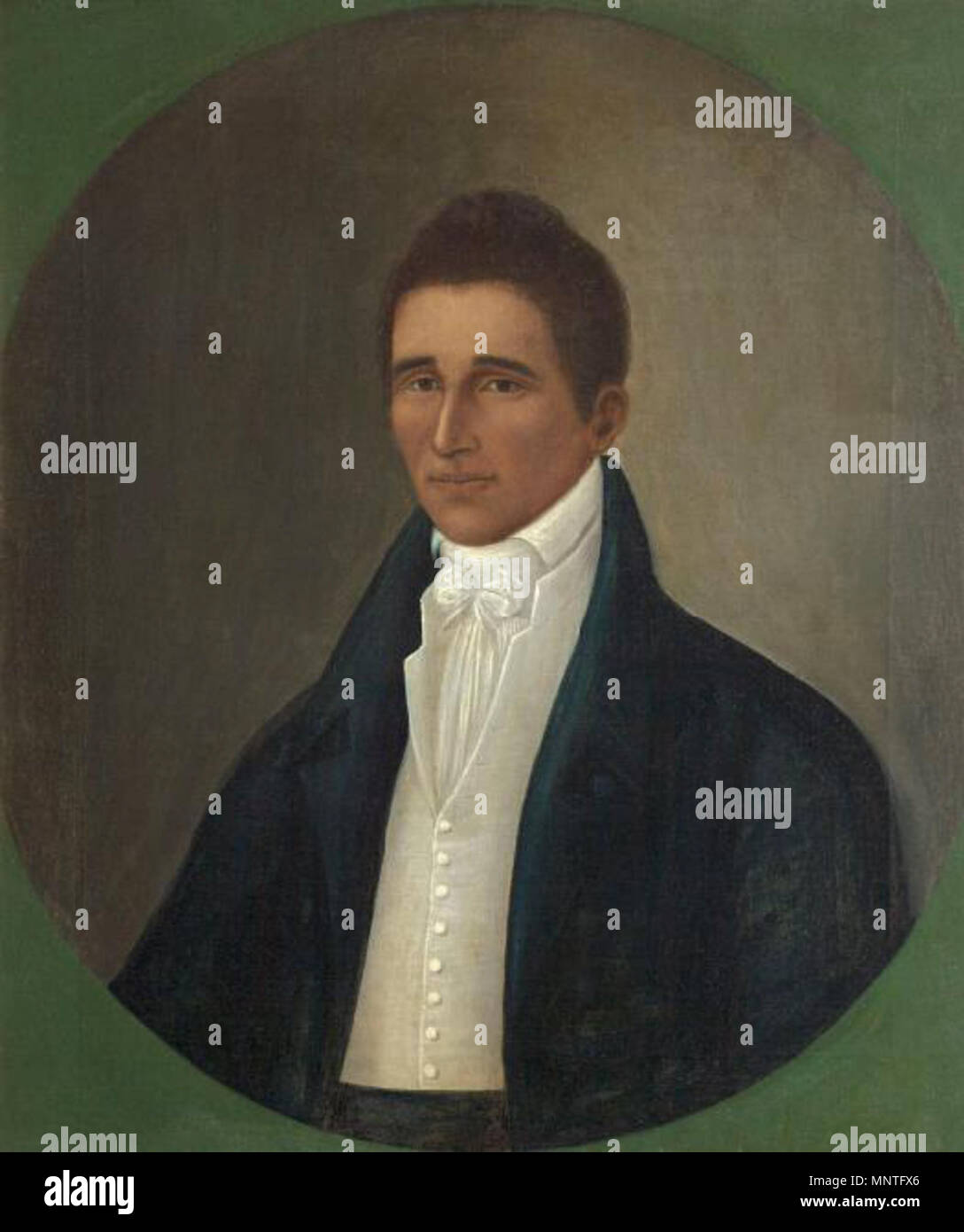 . Portrait of a Gentleman by Joshua Johnson, 1805. Sitter believed to ...