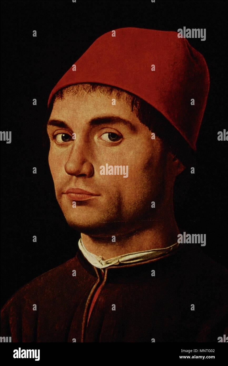 Portrait of a man antonello da messina hi-res stock photography and ...