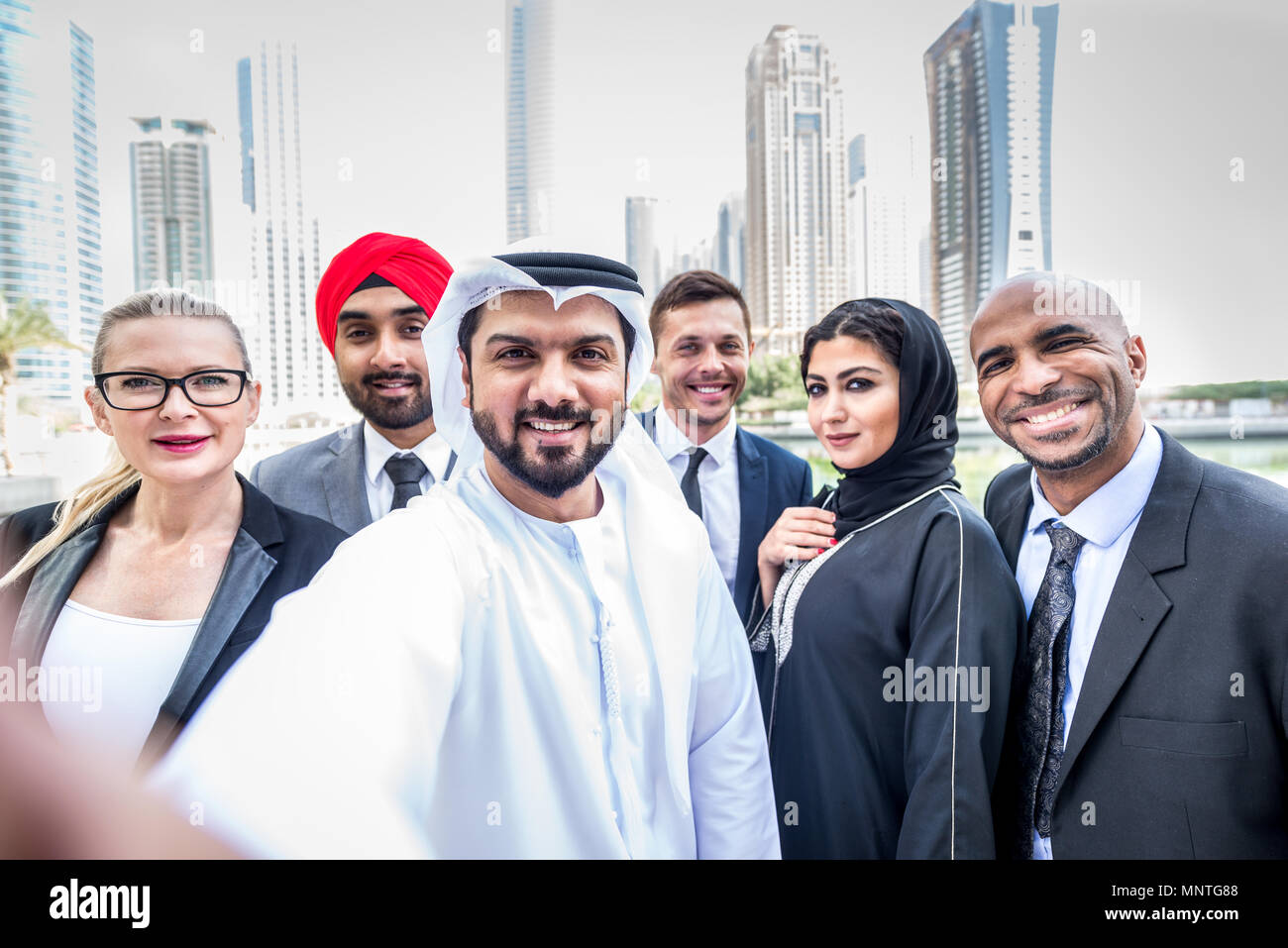 Multicultural business people meeting and talking about business ...