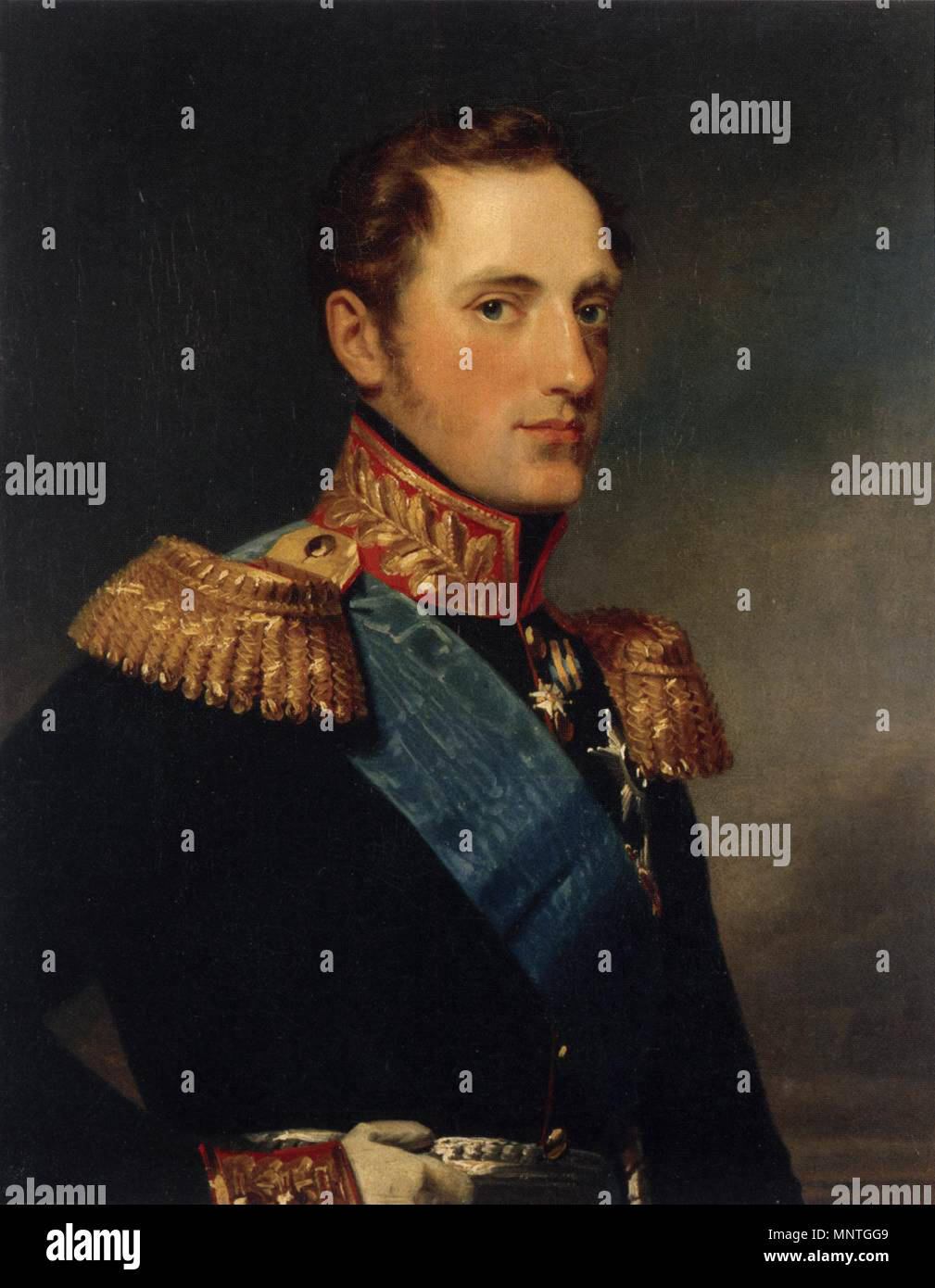 . English: Portrait of Grand Duke Nikolai Pavlovich . 1821. 1019 ...