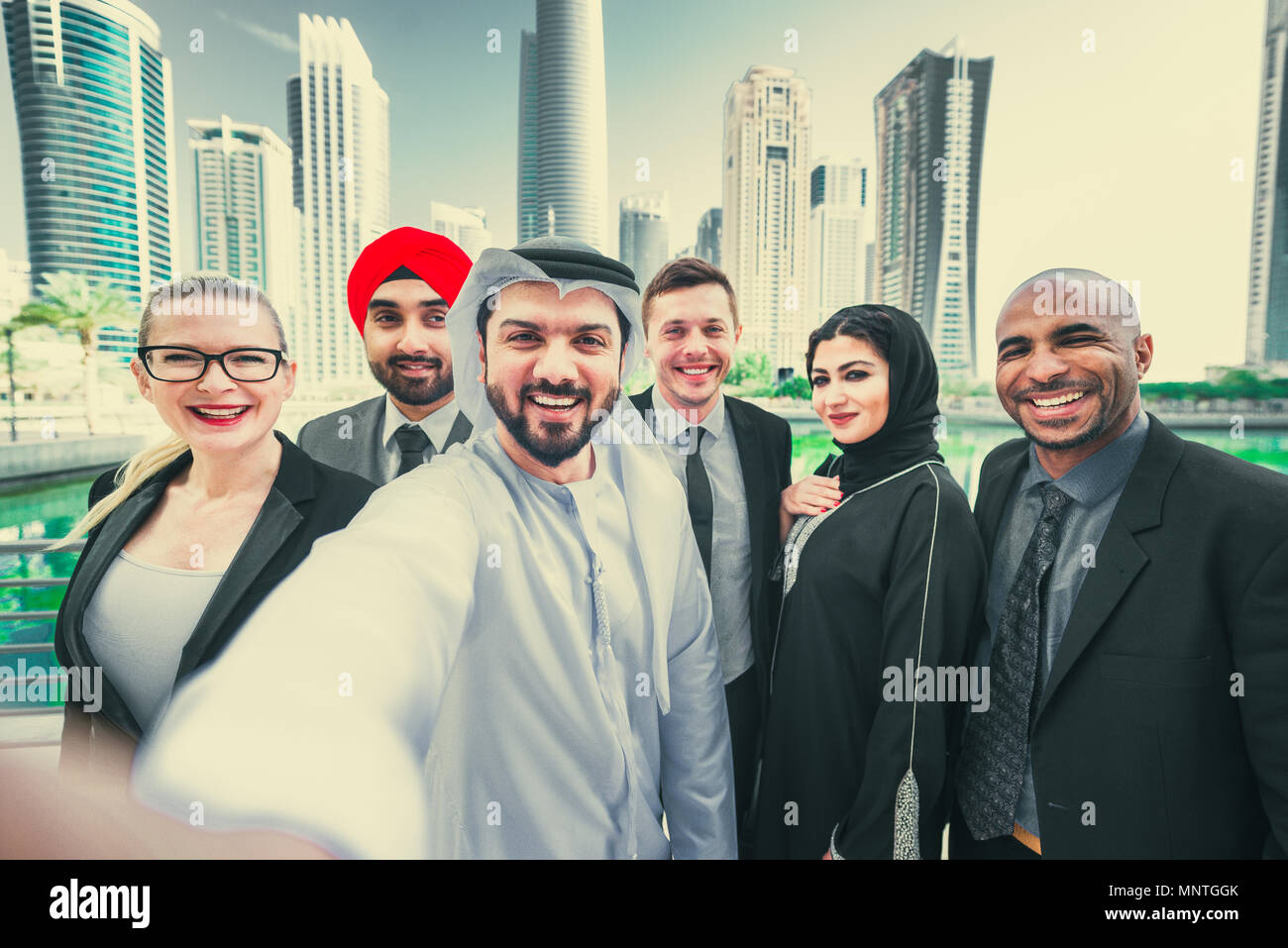 Multicultural business people meeting and talking about business ...