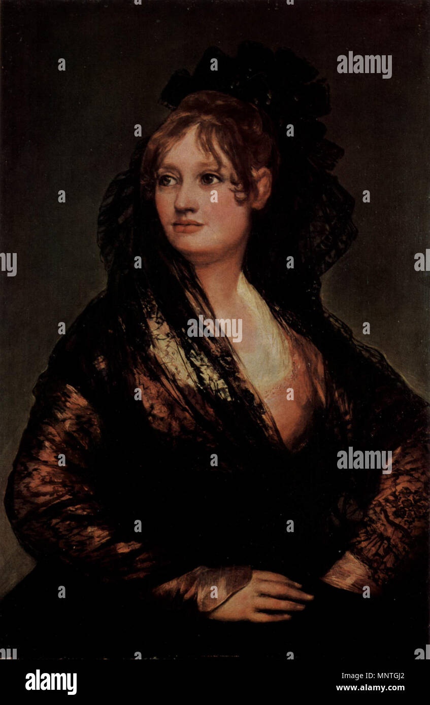 Deutsch: Porträt der Doña Isabel de Porcel circa 1805. 1019 Portrait of ...
