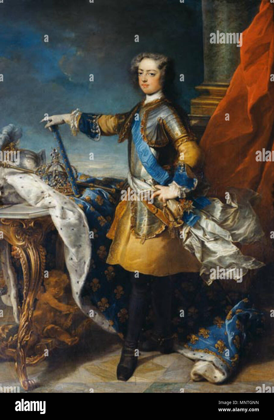 Portrait of Louis XV of France (1710-1774) circa 1727. 1020 Portrait of ...