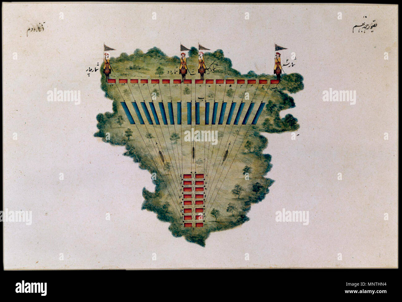 . English: Positions for the manoeuvre of the regiment from a column to ...
